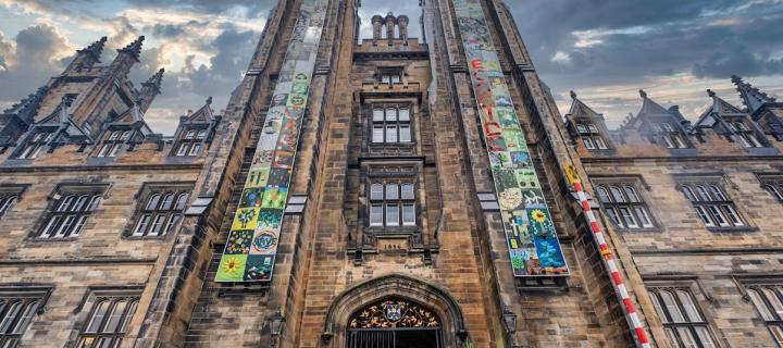 Patchwork banners add colour to skyline for COP26 | The University of ...